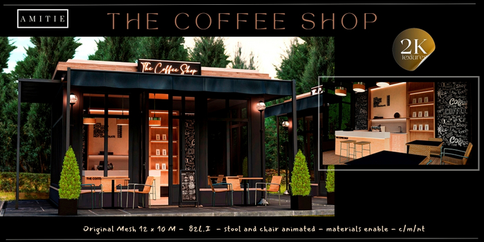Second Life Marketplace - Amitie The Coffee Shop v2